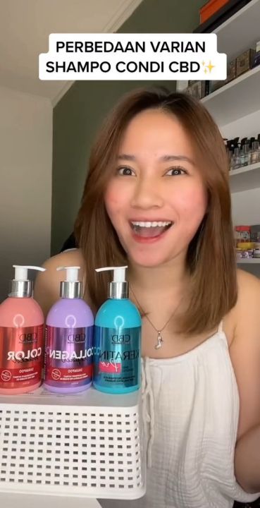 CBD Shampoo Collagen Keratin Color Shield Conditioner 250ml Sampo ...