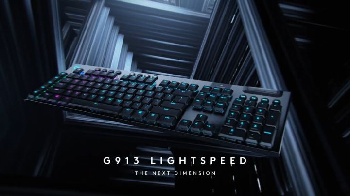 Logitech G913 LIGHTSPEED Wireless RGB Mechanical Gaming Keyboard | Low ...