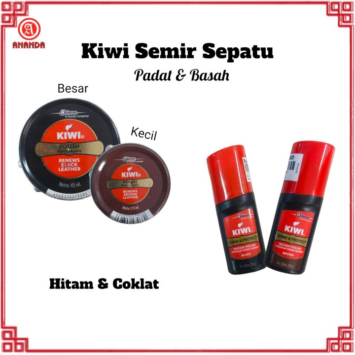 Kiwi semir sepatu / Semir sepatu padat / Semir sepatu cair | Lazada Indonesia