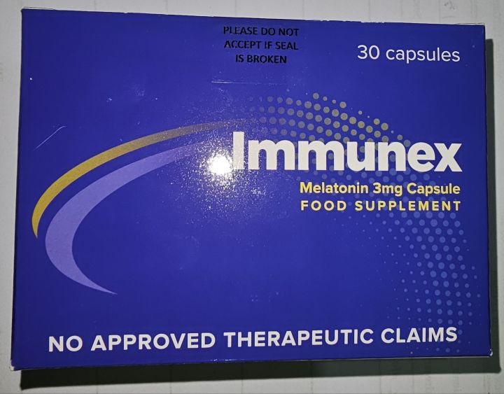IMMUNEX Melatonin 3mg 30 capsule | Lazada PH