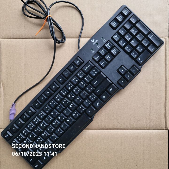 คีย์บอร์ด PC PS/2 LOGITECH CLASSIC KEYBOARD K100 ใช้ได้ปรกติ | Lazada.co.th