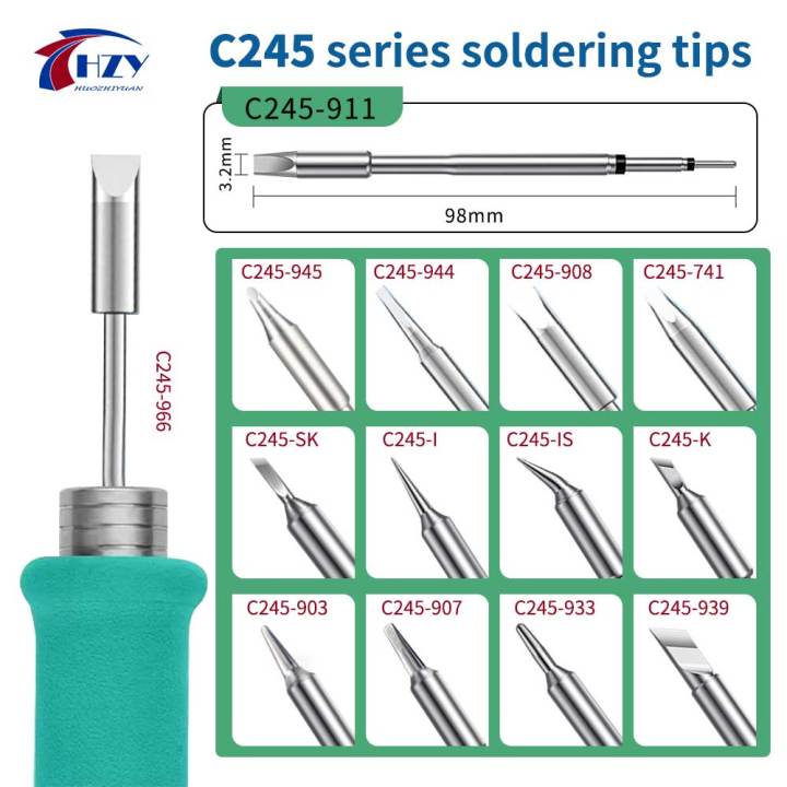 HZY C245 Constant Temperature Electric Soldering Iron Tips T245 ...