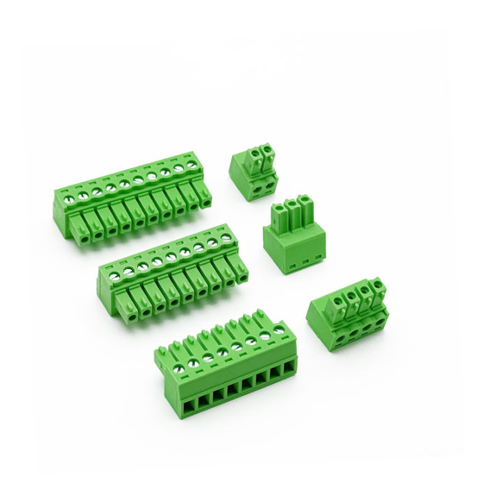 Green Environmental Friendly Plug And Play PCB Terminal Block 2EDGK-3. ...