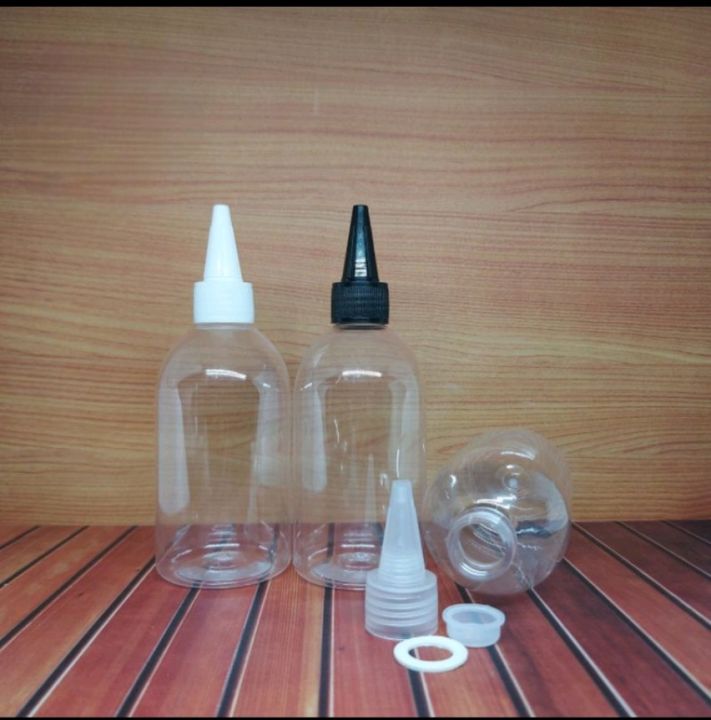 BOTOL TINTA 250 ML OVAL TEBAL NATURAL KRUCUT VARIAN WARNA | Lazada ...