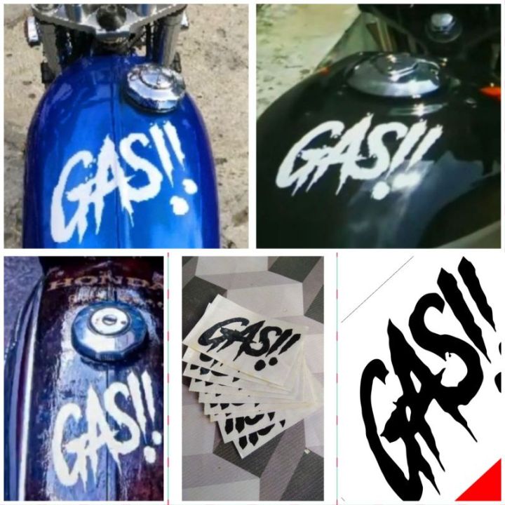 stiker cutting gas! stiker motor | Lazada Indonesia