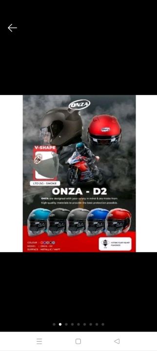 MOTORCYCLE HELMET TOPI KELEDAR MOTOSIKAL ONZA HELMET WITH KHI DESIGN ...
