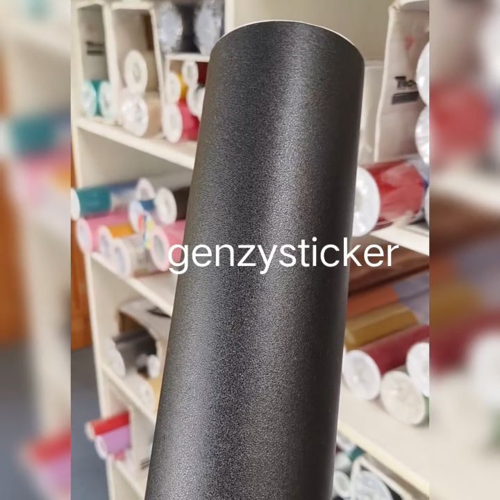 stiker hitam kulit jeruk skotlet hitam dop kasar sticker dasbor ...