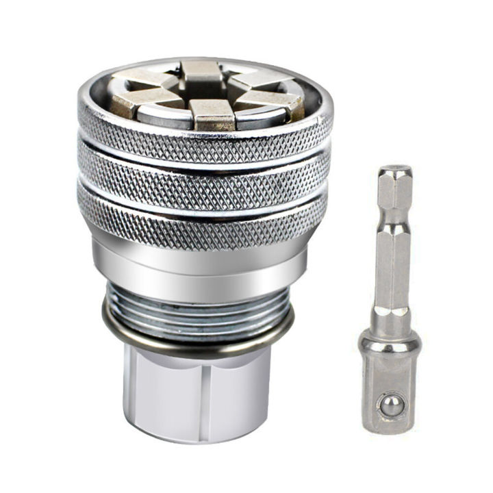 Adjustable hexagon socket, ratchet wrench socket, magic socket ...