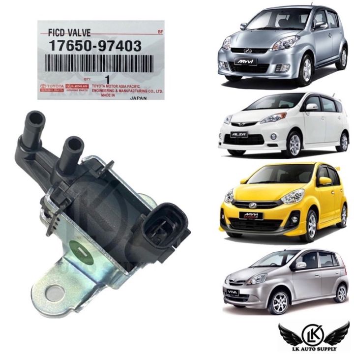 FICD VACCUM SOLENOID VALVE SWITCH PERODUA MYVI 2005 MYVI LAGI BEST ALZA VIVA (17650-97403) | Lazada