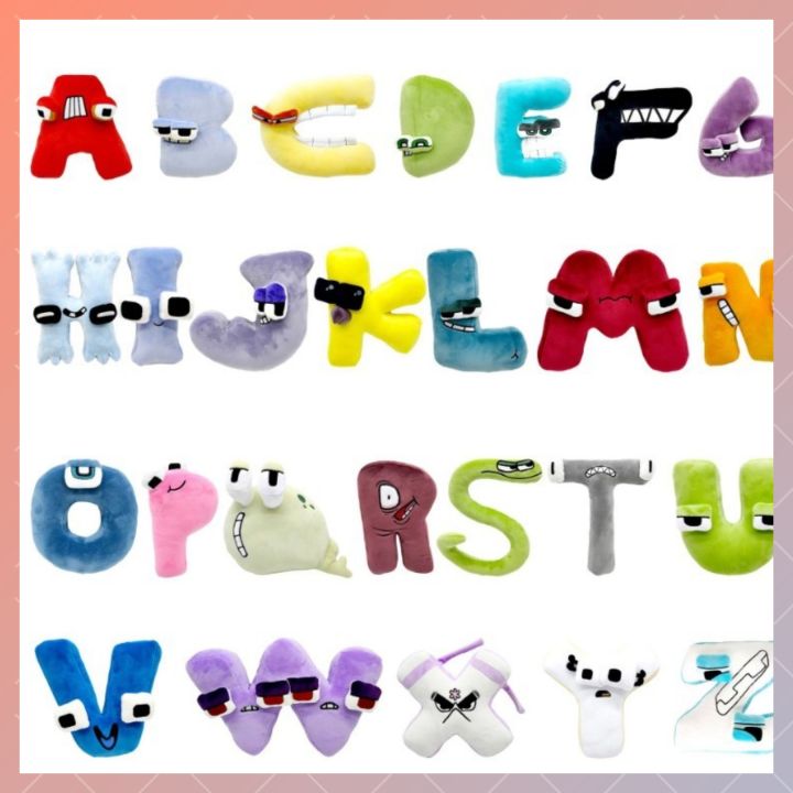 alphabet lore plush Toys Simulation Alphabet Lore Stuffed Plush Doll Soft Comfortable Skin ...