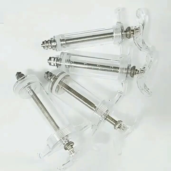 Fiber glass syringe Heavy duty syringe with 1 Dozen assorted needles ...