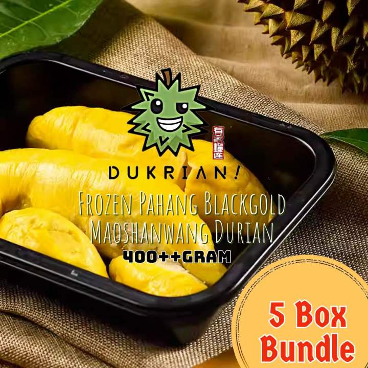 Durian Blackgold Maoshanwang(MSW) Frozen Durian ! 5 Box Bundle ...