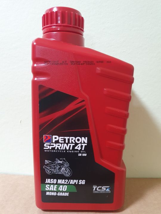 PETRON SPRINT 4T SR100 MONOGRADE SAE 40 1L | Lazada PH