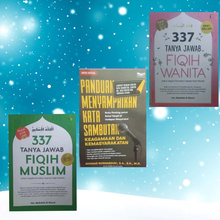 PAKET 3 BUKU TANYA JAWAB FIQIH MUSLIM + PANDUAN MENYAMPAIKAN KATA SAMBUTAN KEAGAMAAN DAN ...