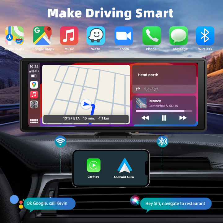 Universal Portable Carplay for Car Screen, Wireless Carplay Screen ...
