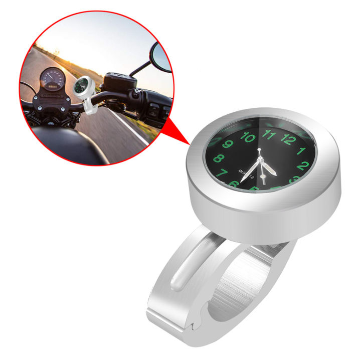 Mini Motorcycle Clock Luminous Waterproof Quartz Watch Digital Clock ...