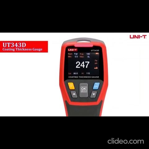 UNI-T UT343D Digital Coating Thickness Gauge Meter Tester Range 0 to ...
