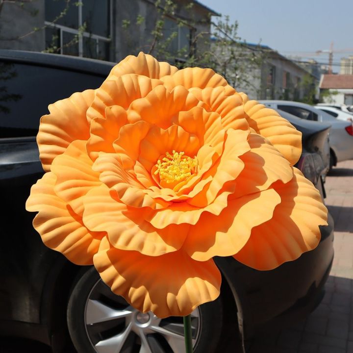 HUASHE Khổng Lồ Hoa mẫu đơn nhân tạo PE Màn hình hiển thị cửa sổ 50cm ...