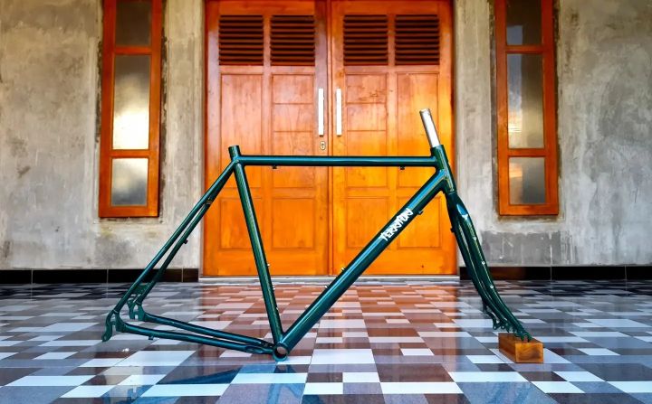 frameset / frame dan fork sepeda gravel, touring, roadbike local 700c x 40 | Lazada Indonesia