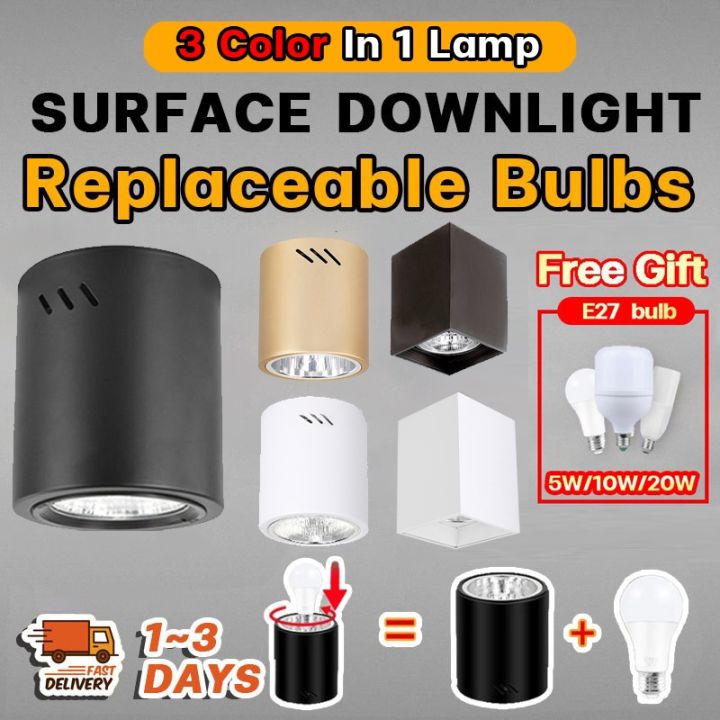 [Low price] CANEMIJIA LED Downlight Ceiling Light E27 Round Surface ...