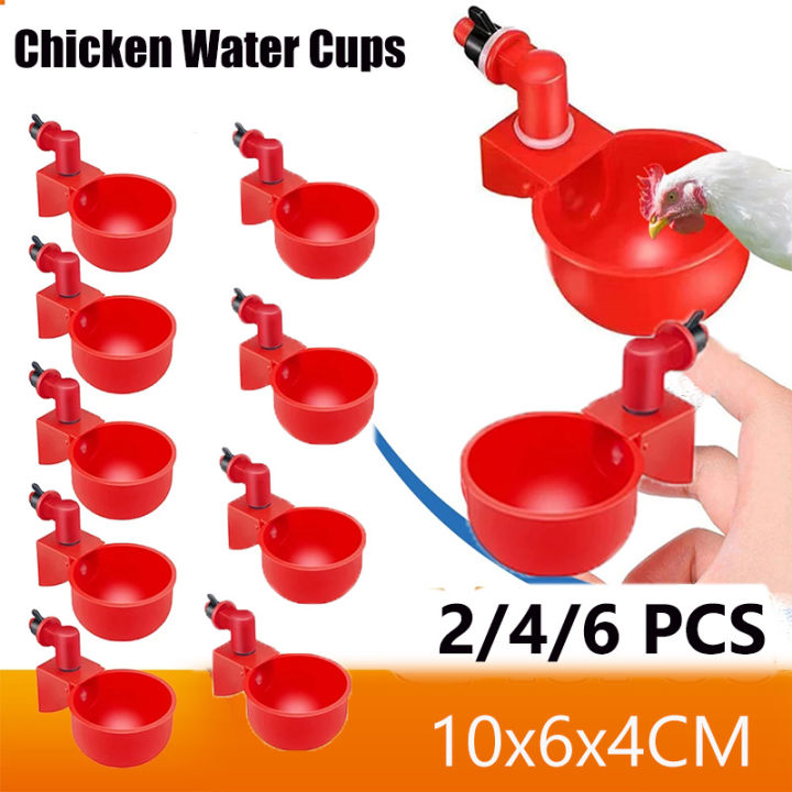 Automatic Chicken Water Cup Quail Nipple Waterer Bowl Farm Coop Poultry ...