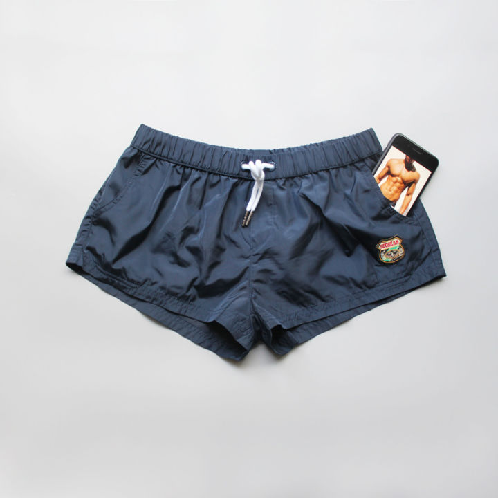 Low Waist Sports Super Short Shorts Men Summer Quick-Drying Loose Beach ...