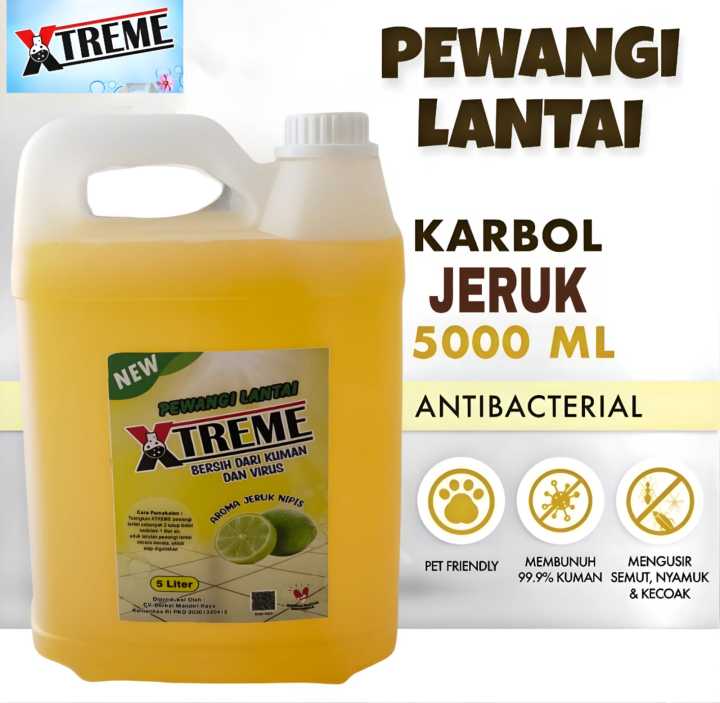 Karbol Pewangi Lantai Anti Bakteri 5 liter | Lazada Indonesia