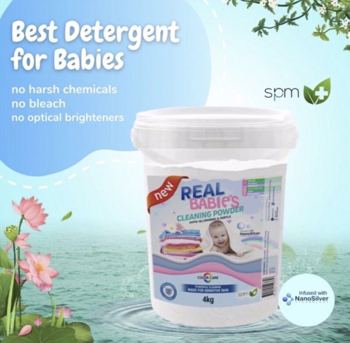 Real Babies Detergent 4kg with bucket and scoop | Lazada PH