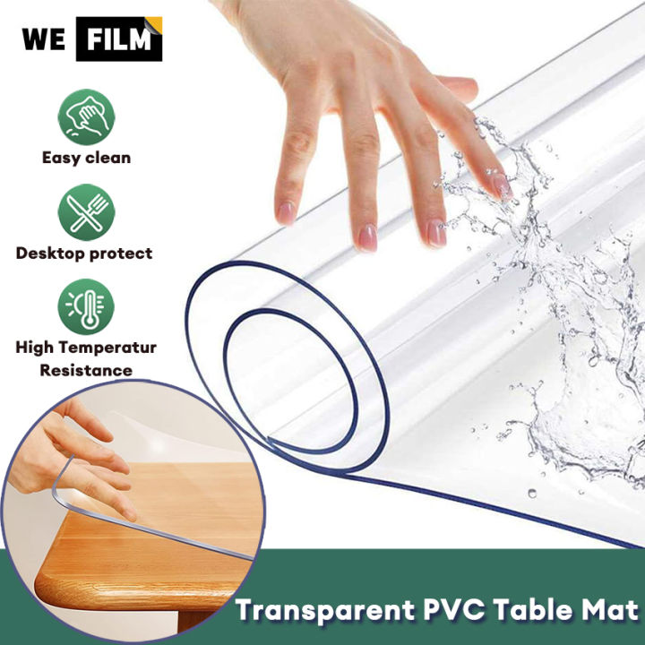 Transparent PVC Table Mat Thick Table Protector Waterproof and Oil ...