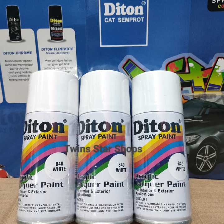 Pilok Pilox Cat DITON Putih / White 840 Putih Glossy 150cc Cat Semprot ...