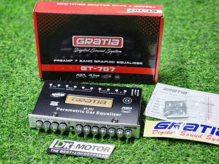 ปรี7แบรน GT-707 GRATIA ของแท้ ปรี 7แบน แยกซับอิสละ ปรีรถยนต์ เครื่อง ...