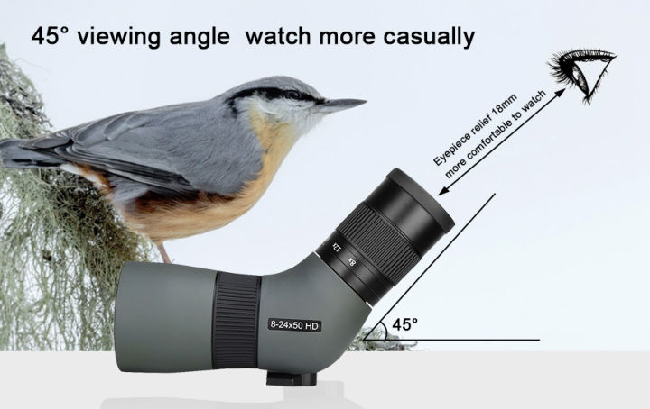 Svbony SV410 ED Mini Telescope Spotting Scopes 9-27x56 FMC IPX5 Lens ...