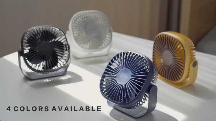 SmartDevil Small USB Desk Fan, Rechargeable Desk Fan , 3 Speeds ...