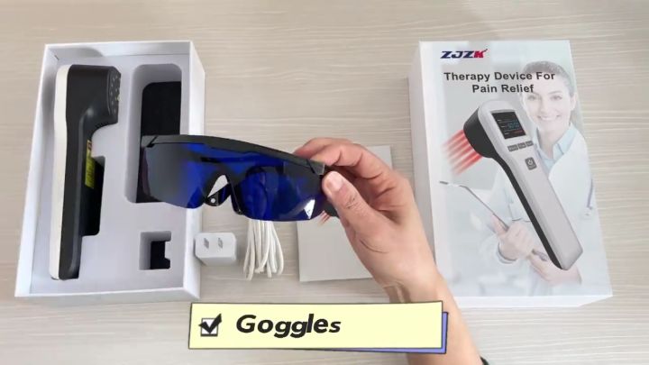 ZJZK Home 4x808nm 16x650nm 880mW Cold Laser Pain Management Hand Device ...