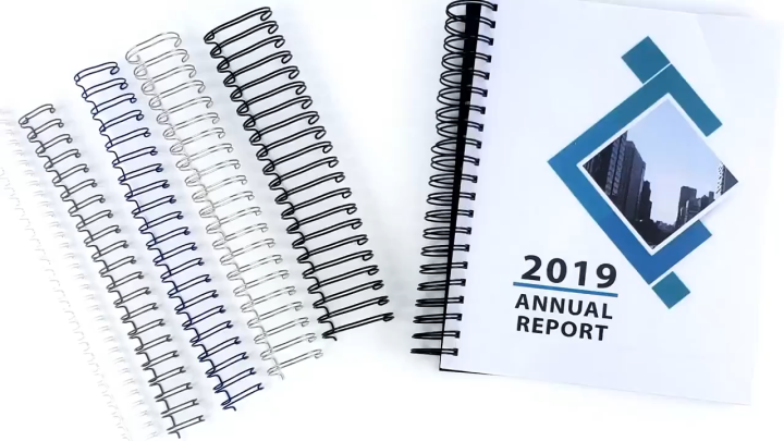 Officom 100pcs Metal Double Loop Wire Binding | A4 Size 7.9mm / 12.7mm ...