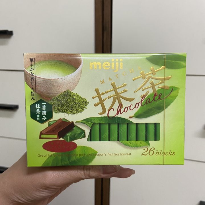 Meiji Matcha Chocolate เมจิช็อกโกแลตรสมัทฉะ นำเข้าจากประเทศญี่ปุ่น ...