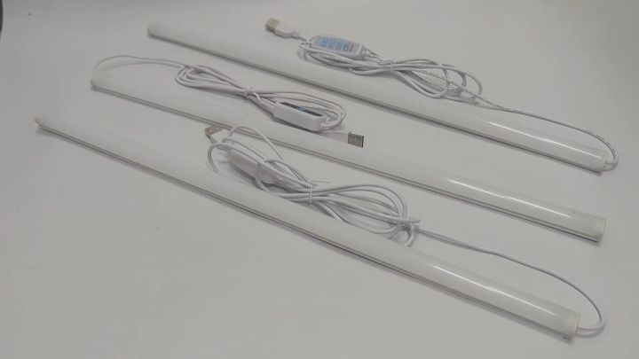 Lampu Neon Panjang Strip Tabung LED USB Belajar Kerja Rumah Dapur ...