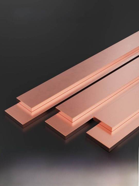 Pure Red Copper Bus Bar T2 Purple Flat Strip Ground Wire Copper Bus Bar ...