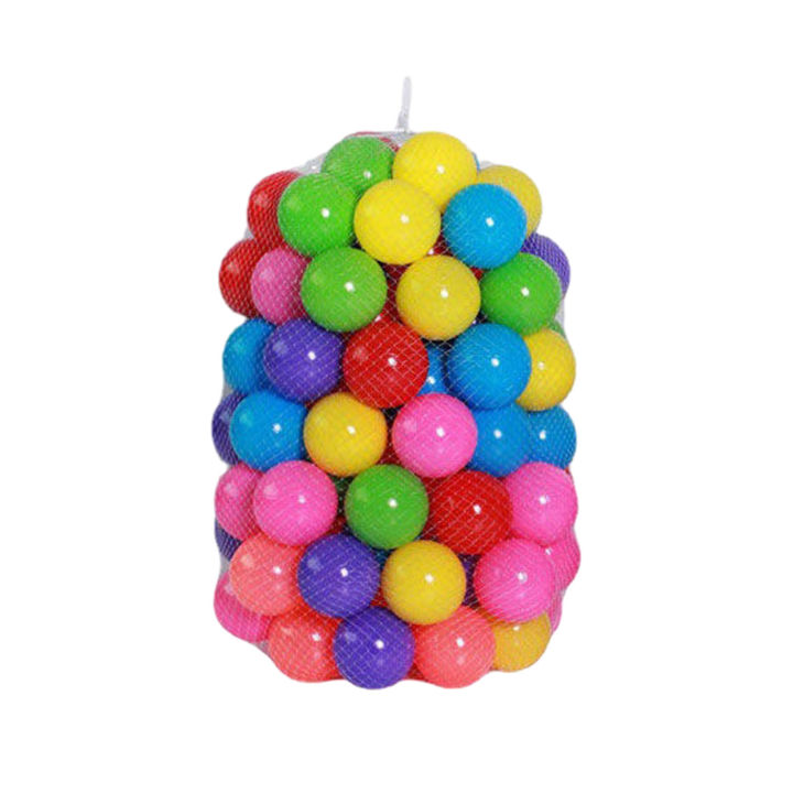 50/100Pcs Eco-Friendly Colorful Ball Pit Soft Plastic Ocean Balls Water ...