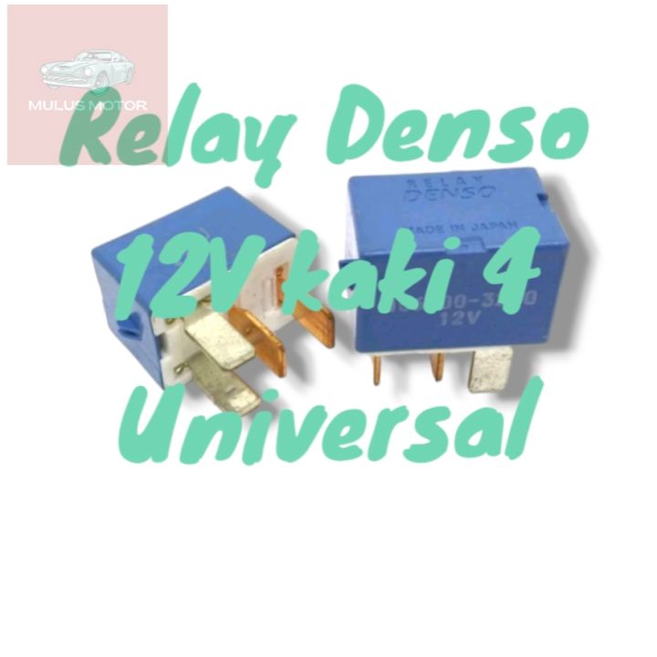 relay biru denso kaki 4 12V universal | Lazada Indonesia