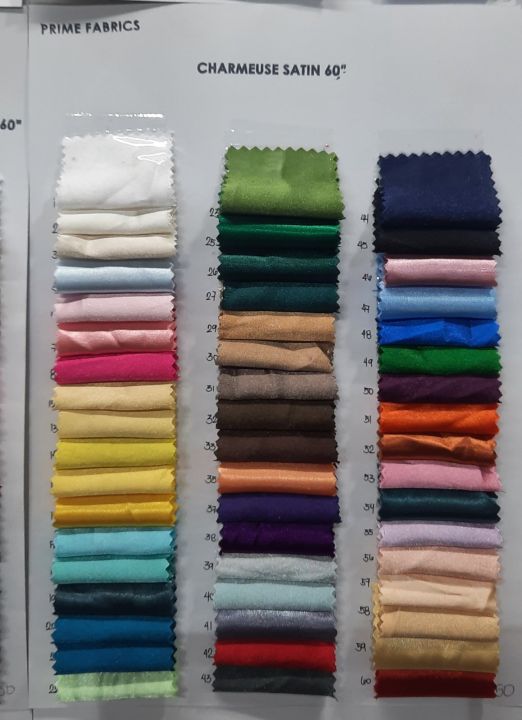 Charmeuse Satin Fabric 60" (Per Yard) | Lazada PH