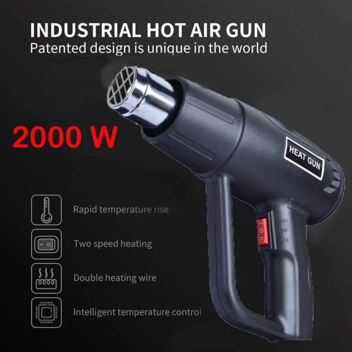 220V 2000W Industrial Heater Blower Heat Gun Hot Air Blower Heat Gun ...