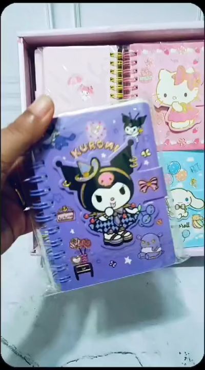 MINI BINDER BOOK MAGNET SANRIO | MINI BINDER | DIARY MINI | BUKU BINDER ...