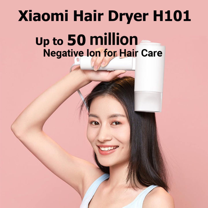 Xiaomi Hair Dryer H101 Anion Blower Hair Dryer 1600W Fast Drying ...