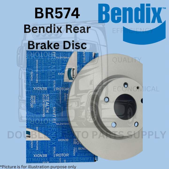 Genuine Bendix Rear Brake Disc / Brek Disc Belakang Nissan X-Trail T32 ...