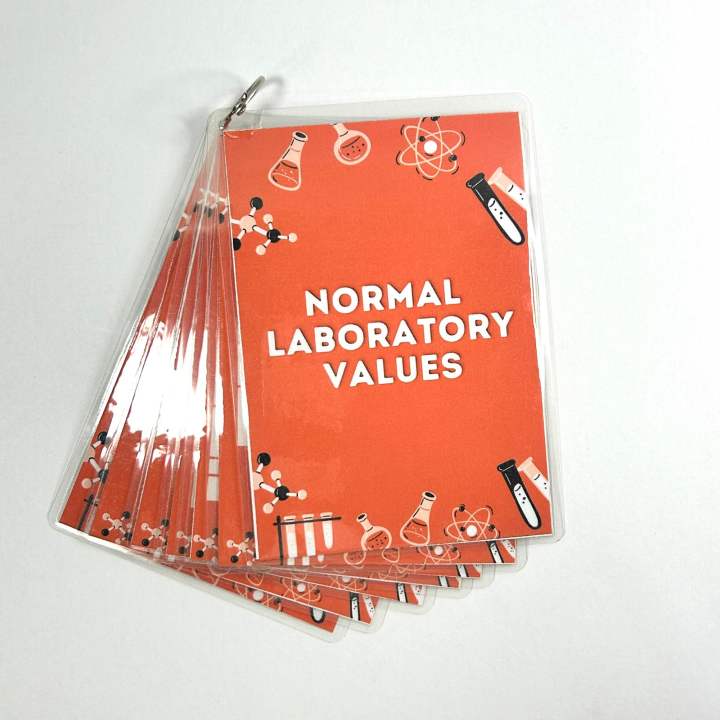 NORMAL LAB VALUES FLASHCARDS | Lazada PH