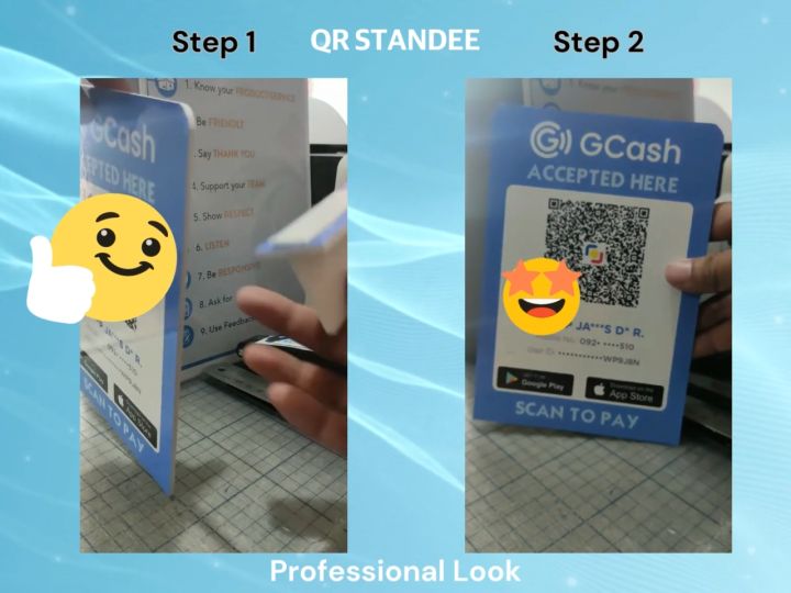 QR standee Gcash Sign Tent Standee | Lazada PH
