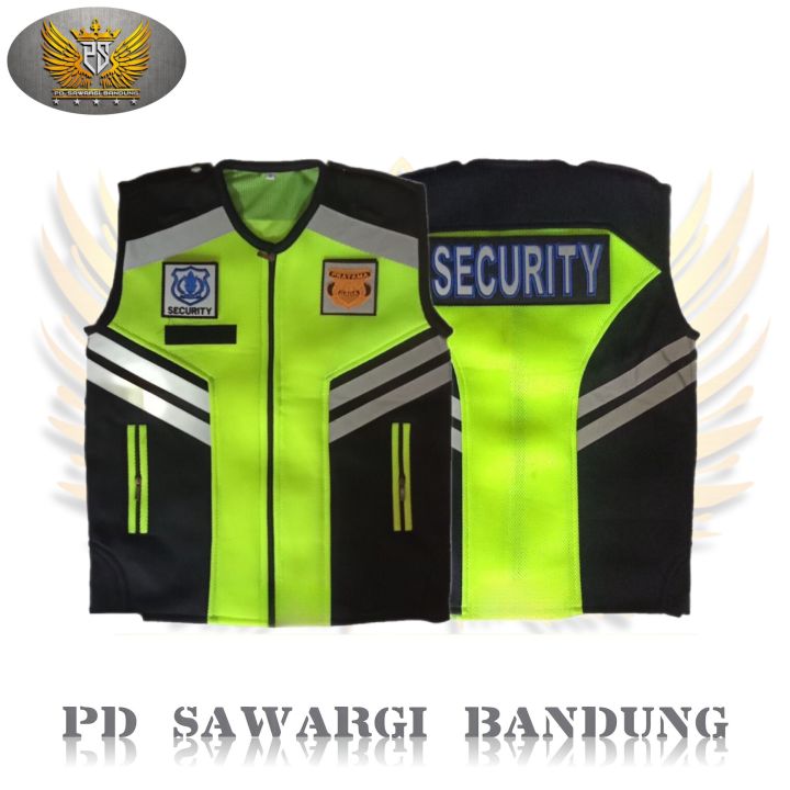 Rompi Security Tebal// Rompi Security Double Mess Terbaru | Lazada ...