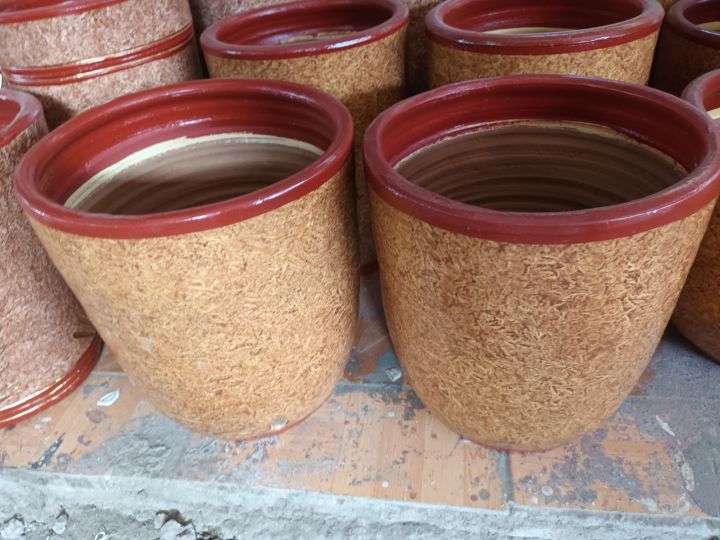 U SHAPE PLAIN DESIGN WITH RED LINING CLAY POTS | Lazada PH