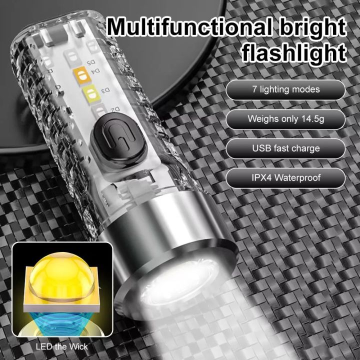 [Hot Sales] VIRWIR Ultra Bright Keychain Light Outdoor Home 7 Lights ...